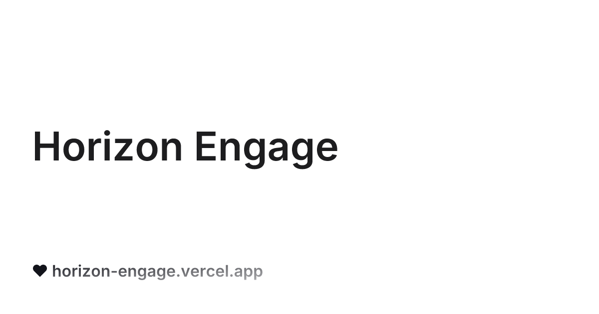 Horizon Engage